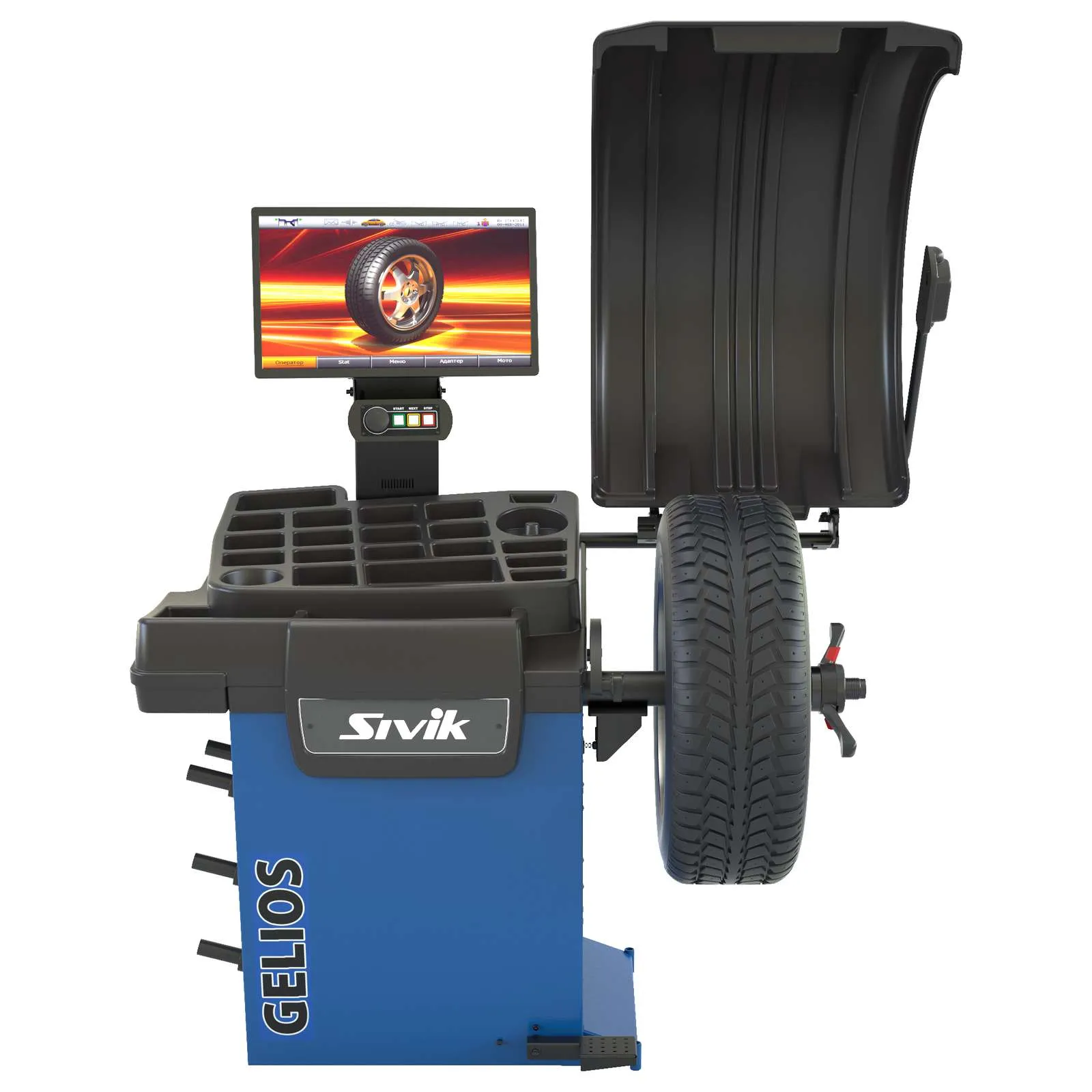 Балансировочный станок Sivik синий СБМП-60/3D-Plus (УЗ ТЛУ)